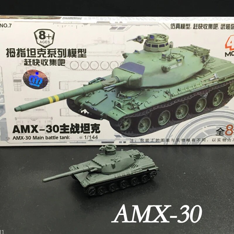 1:144 миниатюрный танк модели тигра T34 AMX-30 IS2 сборный Танк Игрушка Военная сцена мини 4D модель игрушка для мальчиков коллекция AMX-30