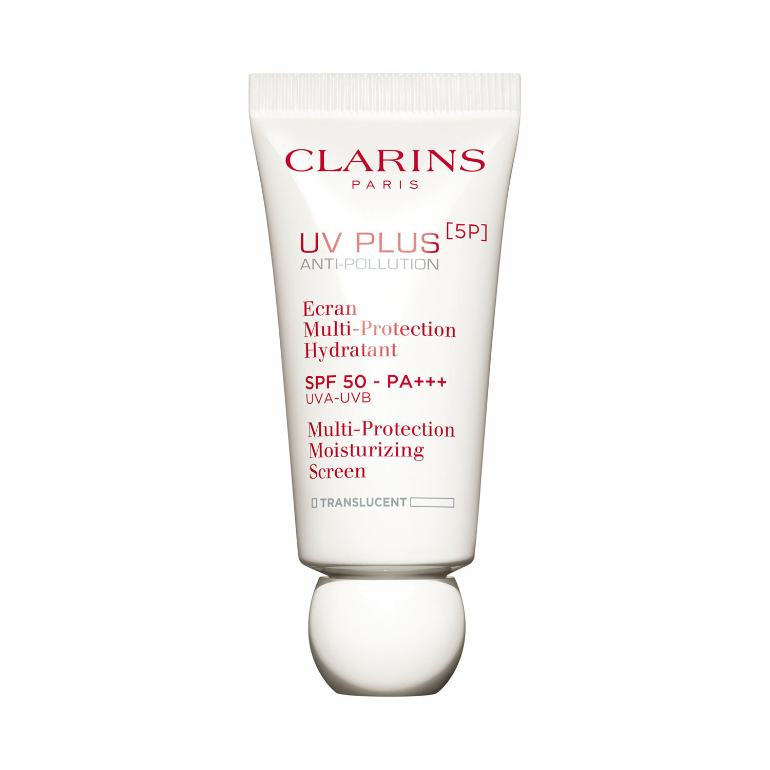 CLARINS UV PLUS [5P] Anti-Pollution SPF50 Translucent Увлажняющий защитный флюид-экран для лица 30 мл