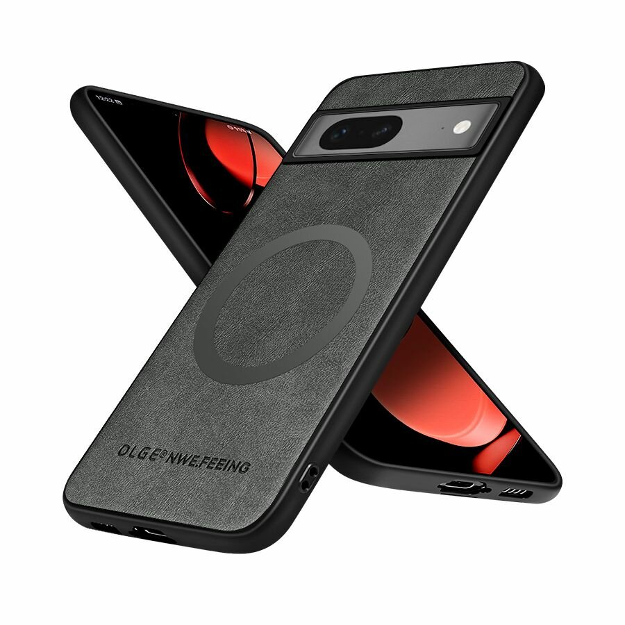 Кожаный чехол для телефона Google Pixel 7 (Гугл Пиксель 7 ) , модный, легкий, устойчивый к падениям, прочный, простой