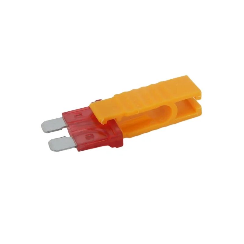 Предохранитель автомобильный мини с держателем, 10A, Yellow clip