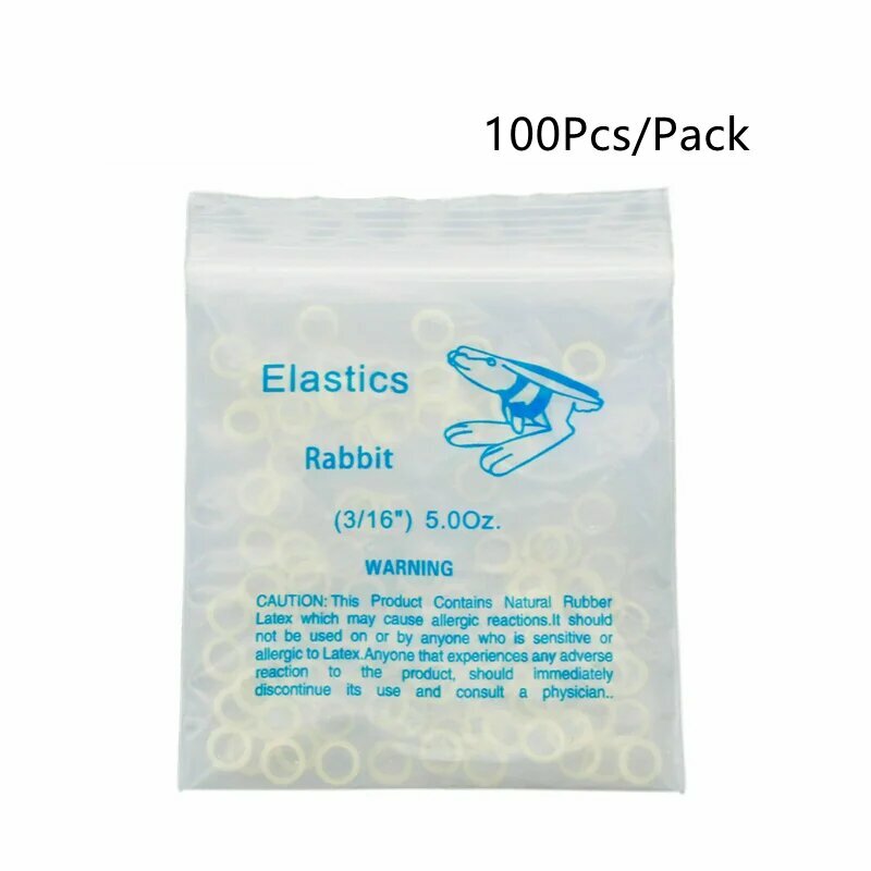 Ортодонтические резинки CNSEATO 100 шт, 5 размеров 5OZ Rabbit
