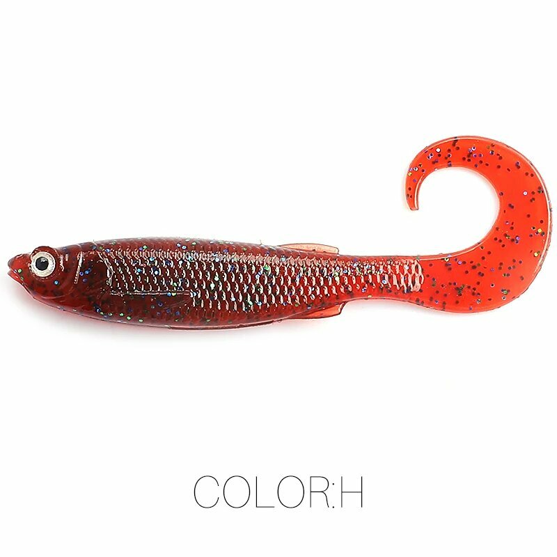 Суперконтинентальная плавающая приманка Shad T-Tail Luya 5см/6.5см 65mm 8pcs 2.26g, H