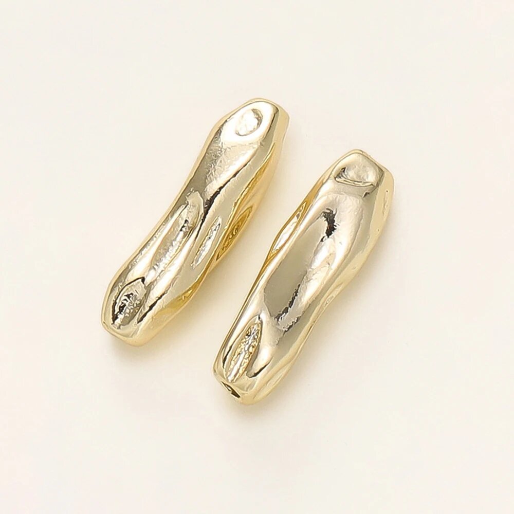 Золотые позолоченные латунные бусины St.kunkka для браслетов 14K Gold