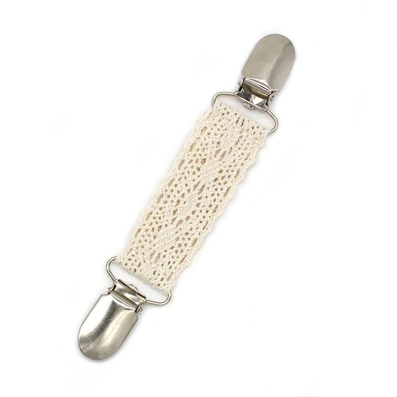 Зажим для одежды с кружевом, Beige Seater Clip