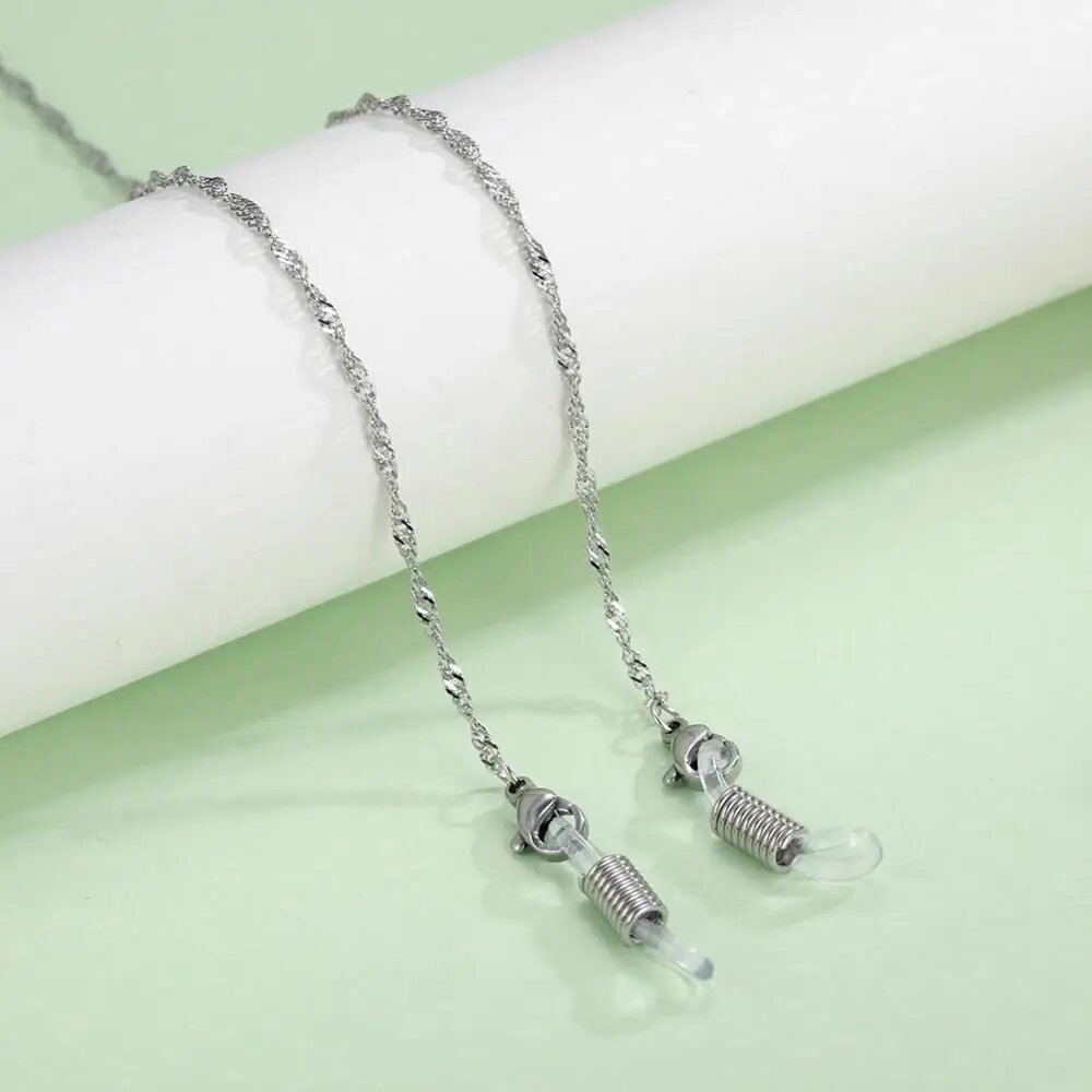 Цепочка для очков из нержавеющей стали Water-wave Steel