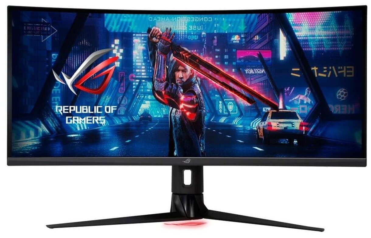 34" Монитор ASUS XG349C, 3440x1440, 180 Гц, IPS, черный, изогнутый