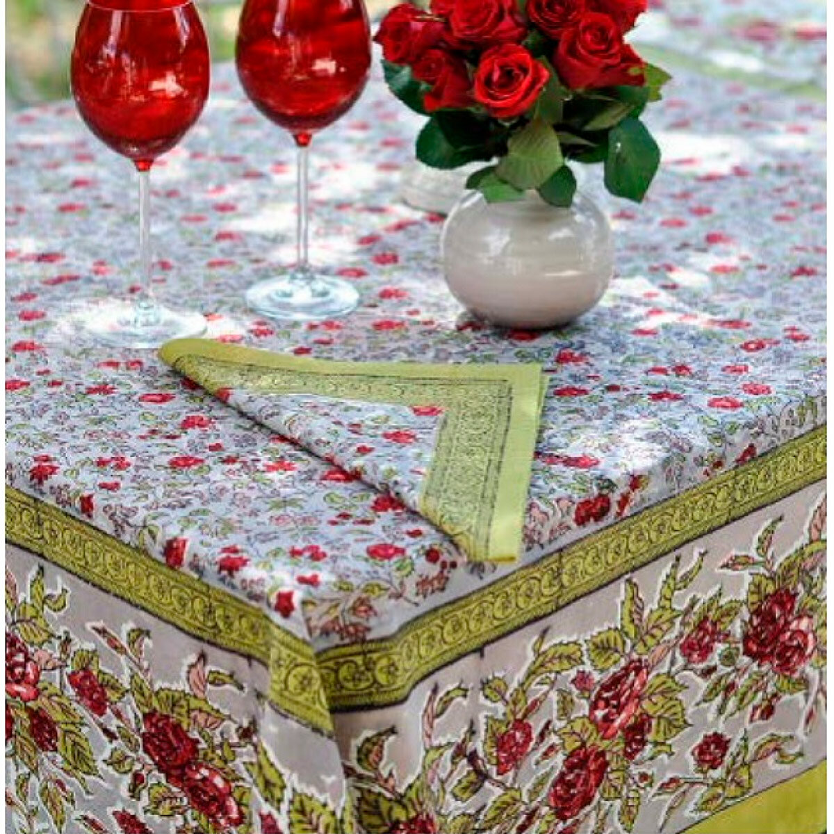 Скатерть "Rosy grey red" 180*270см, Mas d'Ousvan, 34.72.270