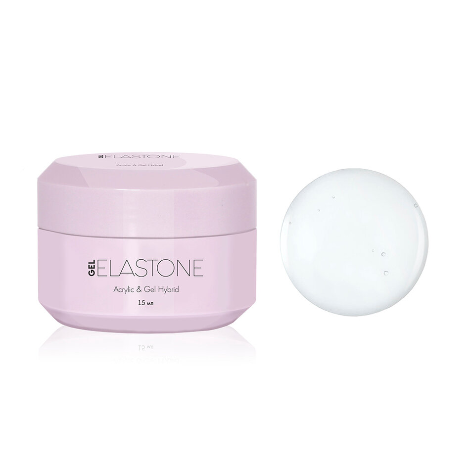 Гибрид акрила и геля RUNAIL PROFESSIONAL Elastone Gel №3945 (прозрачный), 15 мл