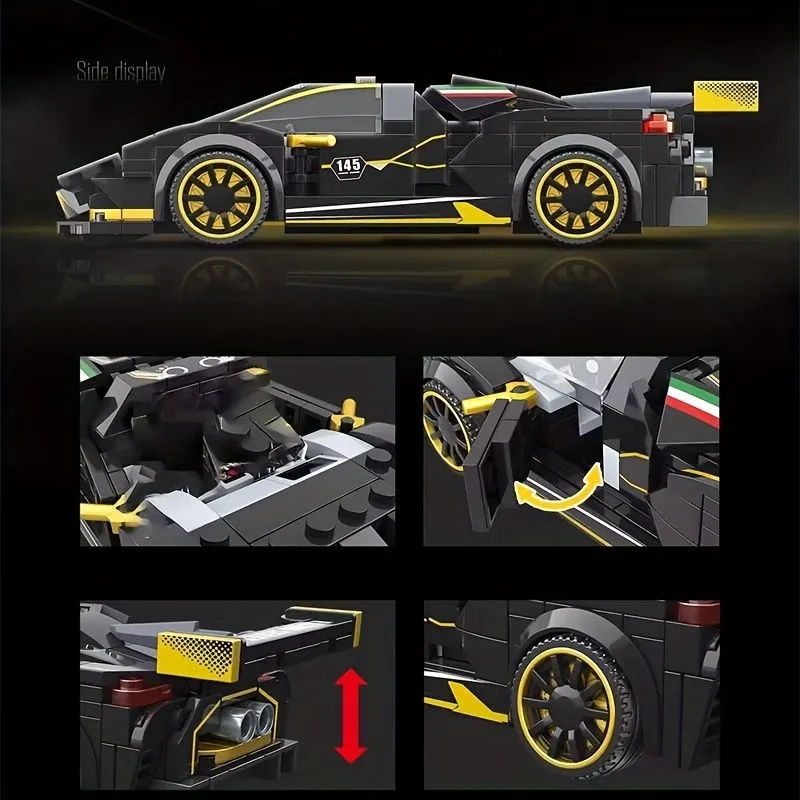 Конструктор совместим с Lego суперкар Lamborghini, 360 детали, для мальчиков и девочек