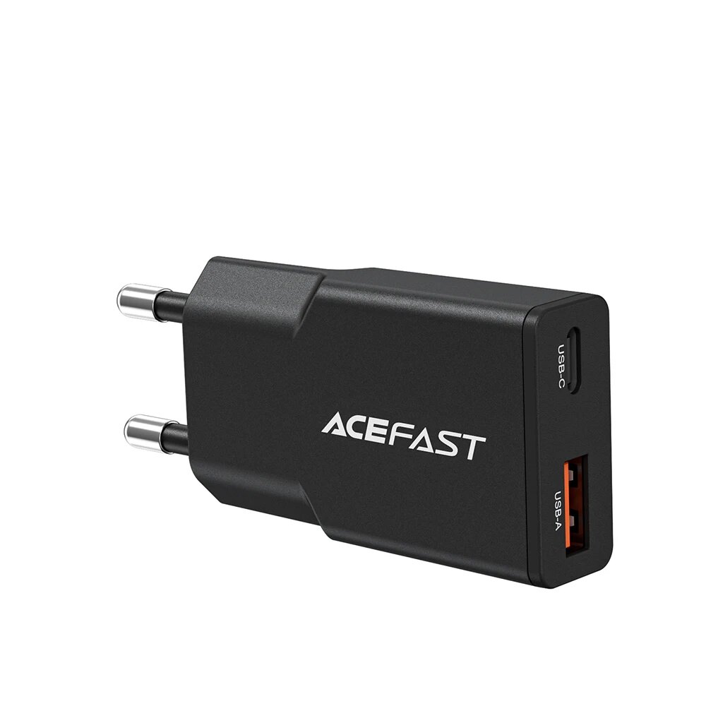 Зарядное устройство DK 30W GaN USB-C с быстрой зарядкой Quick Charge 3.0 и PD, сетевой адаптер black