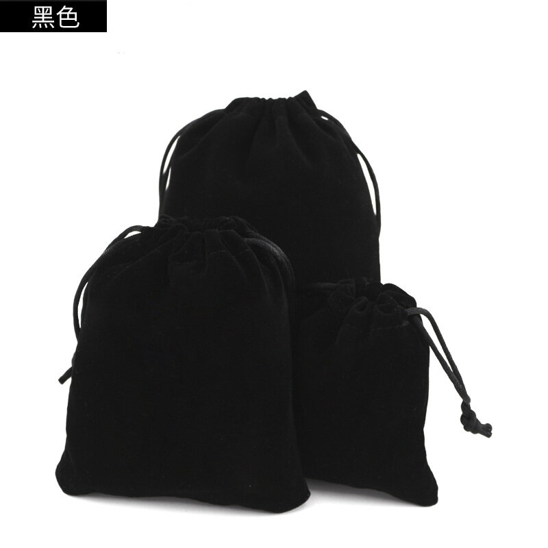 Сумка для ювелирных изделий Yisha Love Fragrance, фланель, 12x15 см, черная