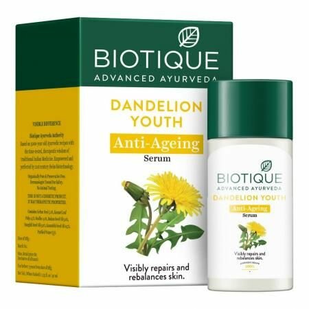 Biotique Dandelion Youth Anti-Ageing Serum/Антивозрастная Сыворотка Для Лица С Одуванчиком 40мл