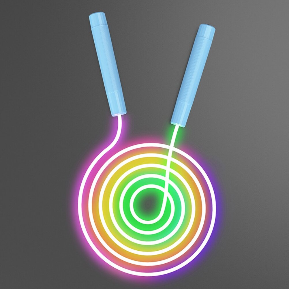 Светодиодная скакалка для детей, светящаяся скакалка для упражнений, светящаяся скакалка для спорта и фитнеса