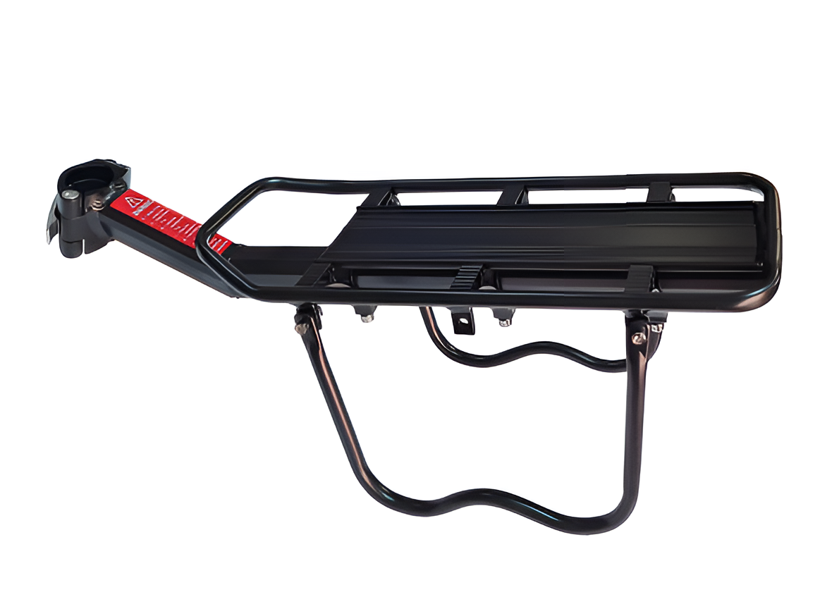 Багажник для велосипеда, HS-022D, 26", 27,5", 28", быстросъёмный, черный