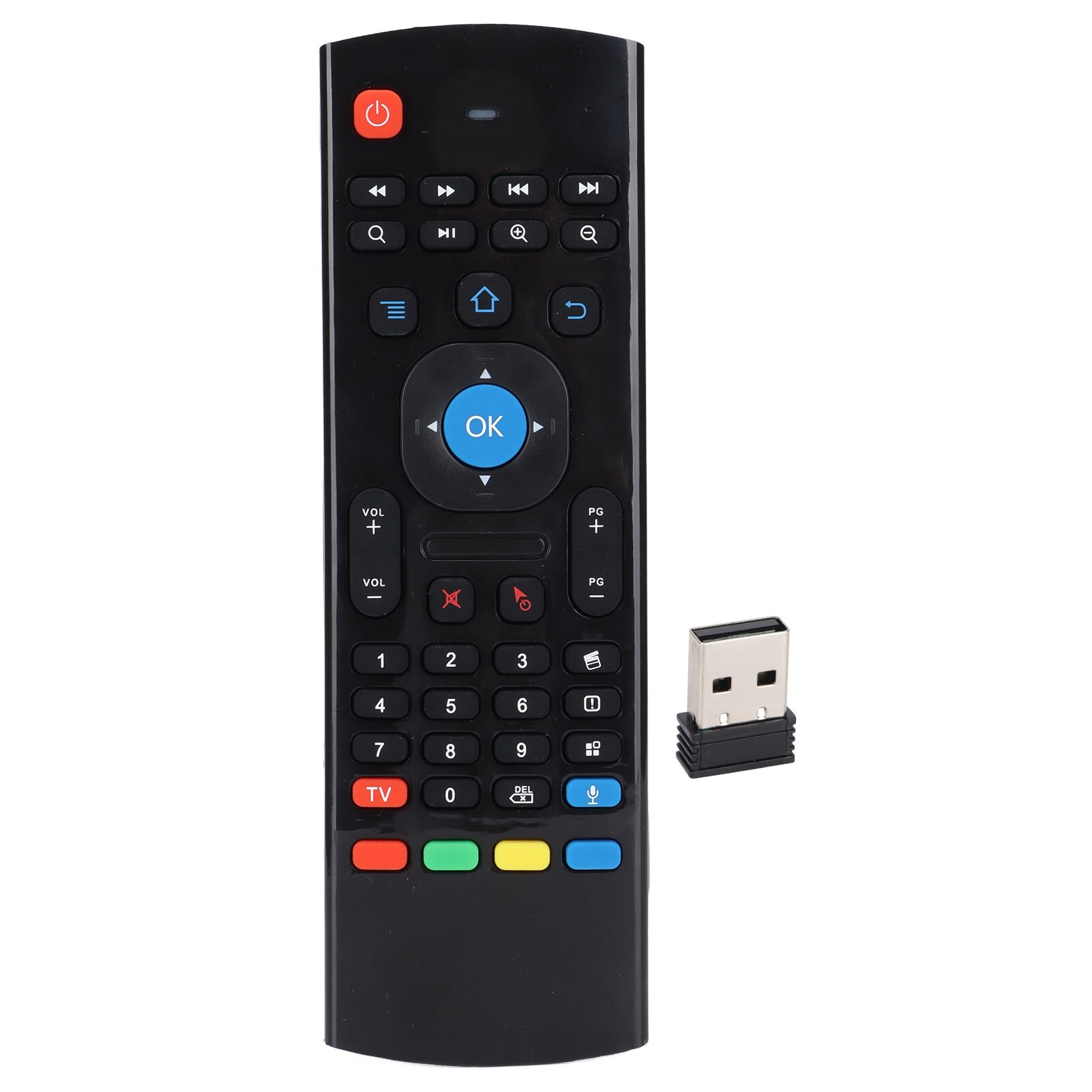 Remote Control 2.4G MX3 Portable Wireless Smart Voice TV with USB Receiver for Windows XP Android