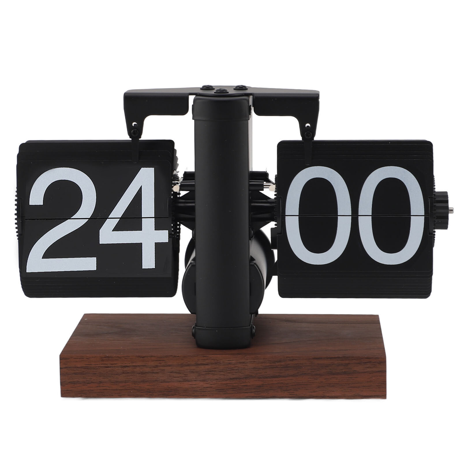 Flip Desk Clock Vintage 24 -часовой антисветной базовой ротационной ручки регулируемый аккумуляторный питание цифровые переворачиваемые часы для офиса в гостиной