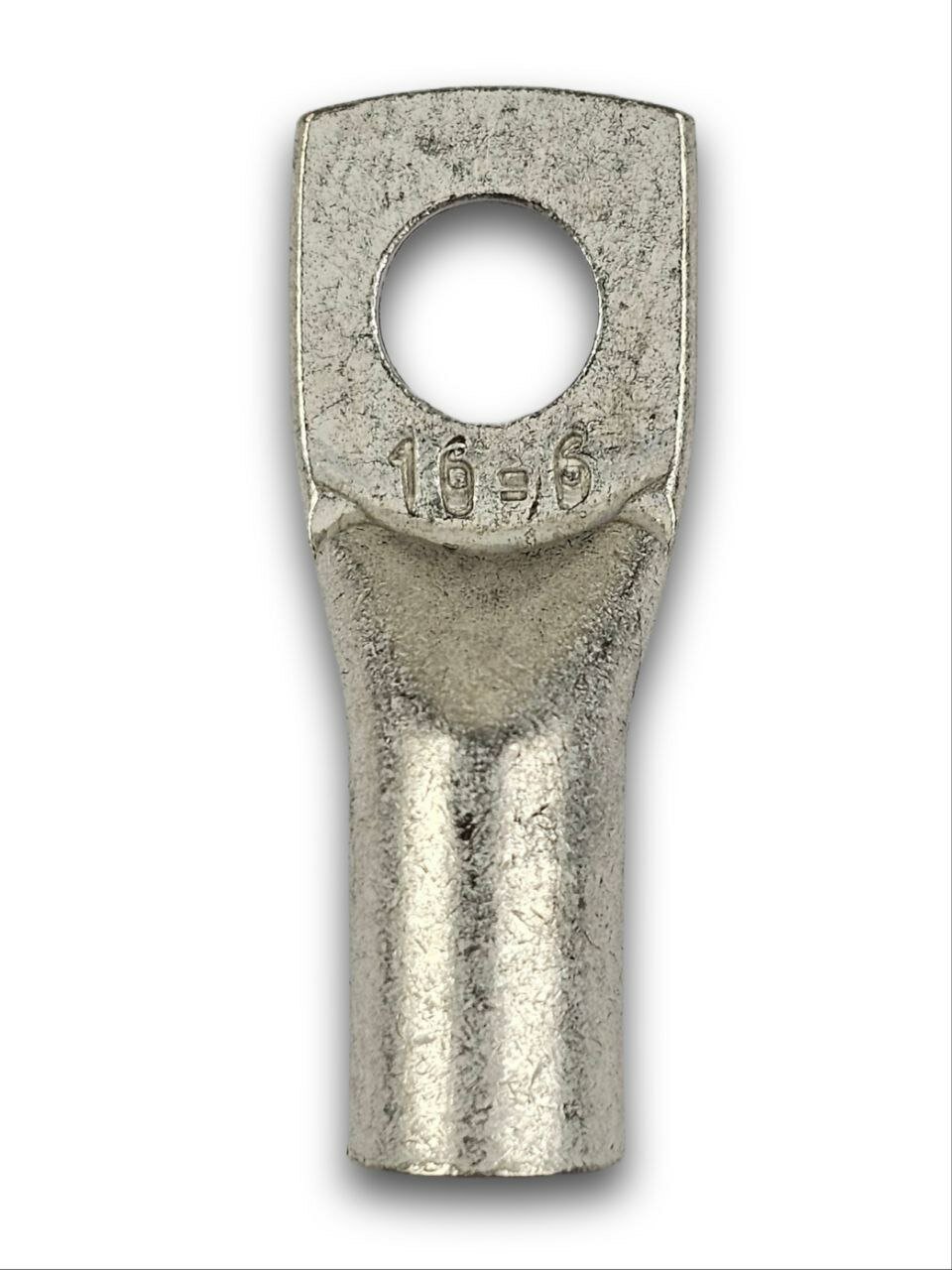 Наконечник медный луженый ТМЛ-Р 16-6 (для кабеля сечением 16мм2 - диаметр отверстия 6мм)