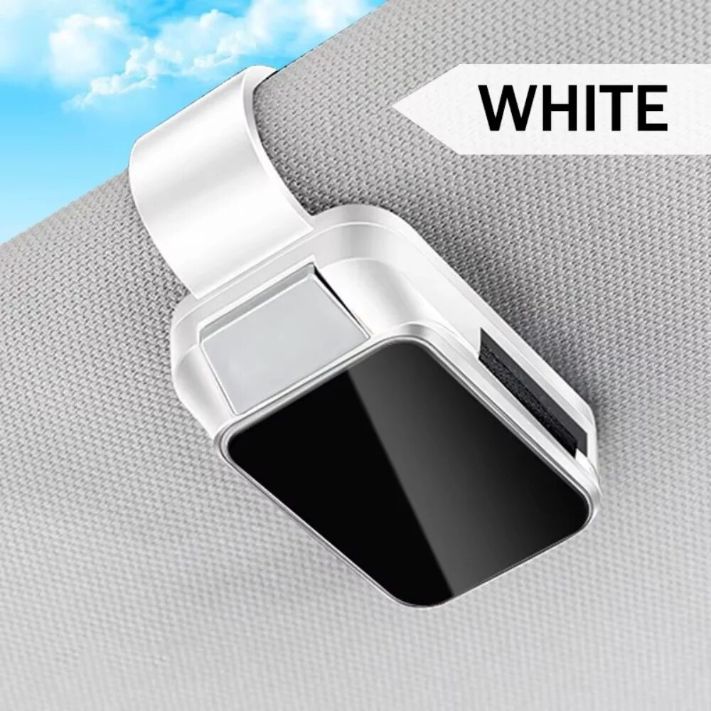 Автомобильный держатель для очков White
