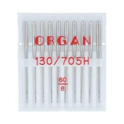 Иглы для швейной машины ORGAN универсальные 10 шт, в пенале, № 60