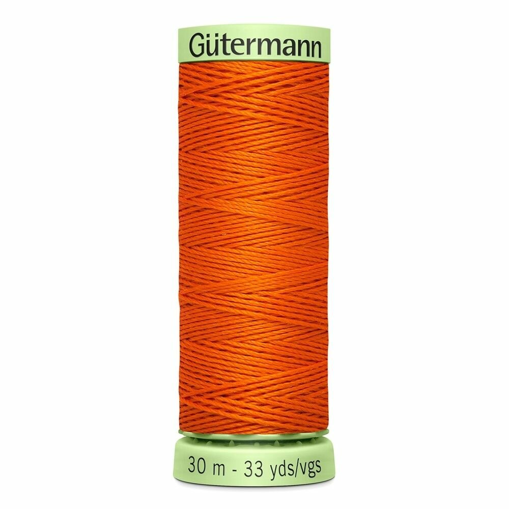 Декоративная нить Gutermann Top Stitch 30/30 м для отстрочки, 100% полиэстер, цвет 351 оранжевый, 5 шт (3)