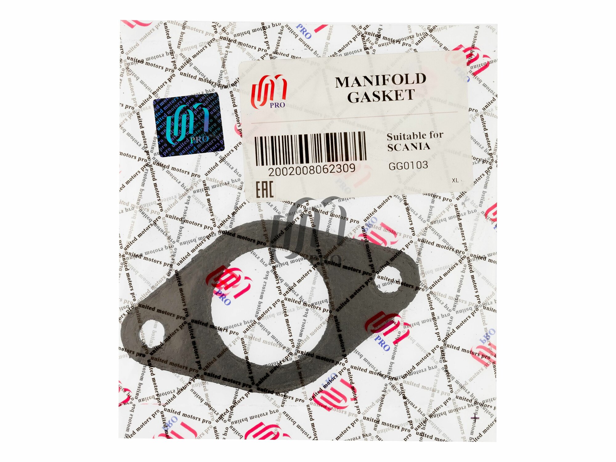 Прокладка выпускного коллектора Scania DC9/DC12/DC13/DC16/DSC12 (1309051) UMpro