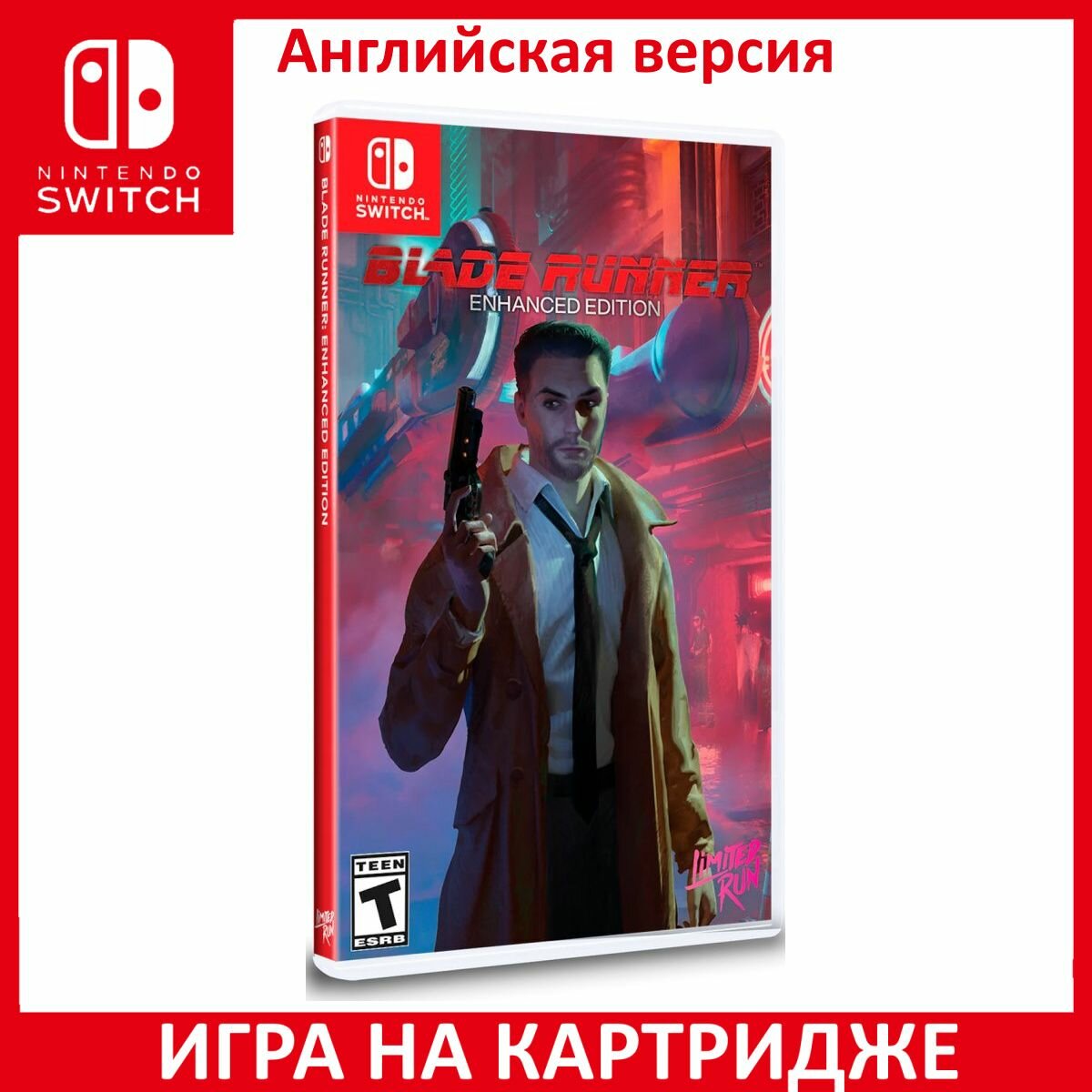 Игра Blade Runner Enhanced Edition (Limited Run #153)Switch Картридж на Nintendo Switch Английская версия