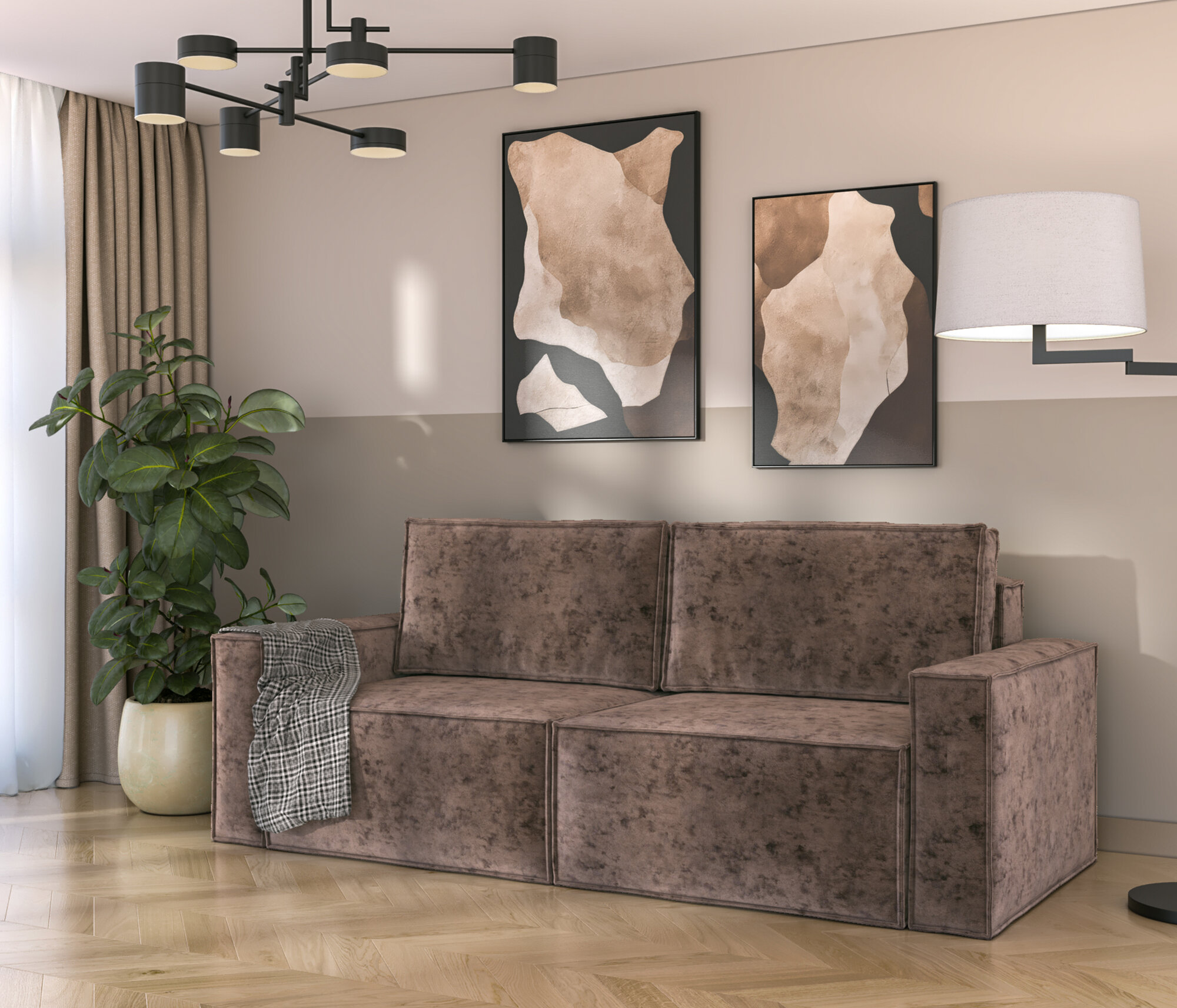 Диван прямой Лофт еврокнижка, own-16