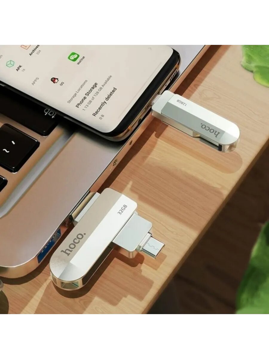 Флешка OTG UD10 Wise, 64 Гб, USB3.0, USB/Type-C, чт до 120 Мб/с