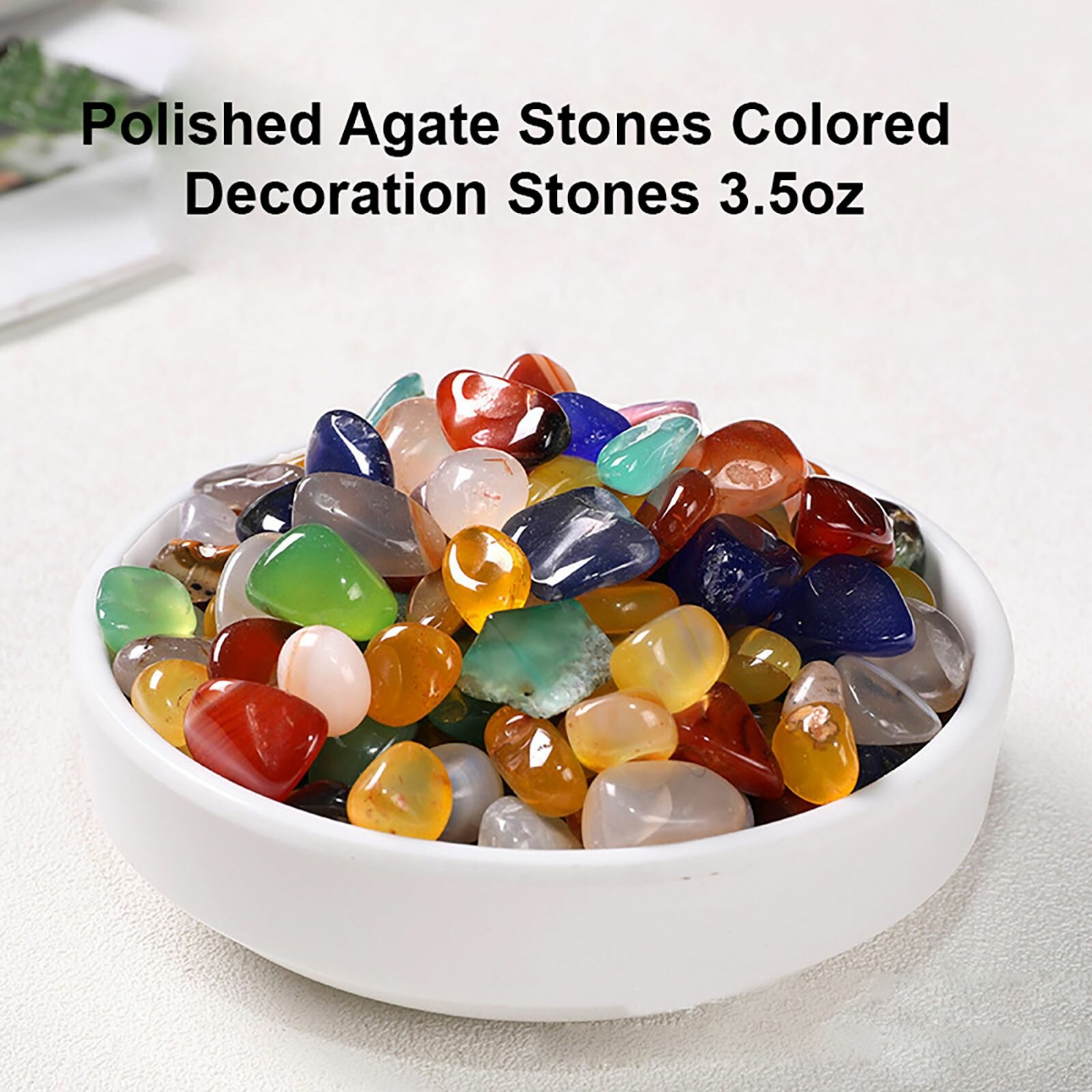 5-7 мм чистый натуральный цветной агатовый гравий полированные маленькие камни необработанный камень DIY украшение для аквариума 100 г
