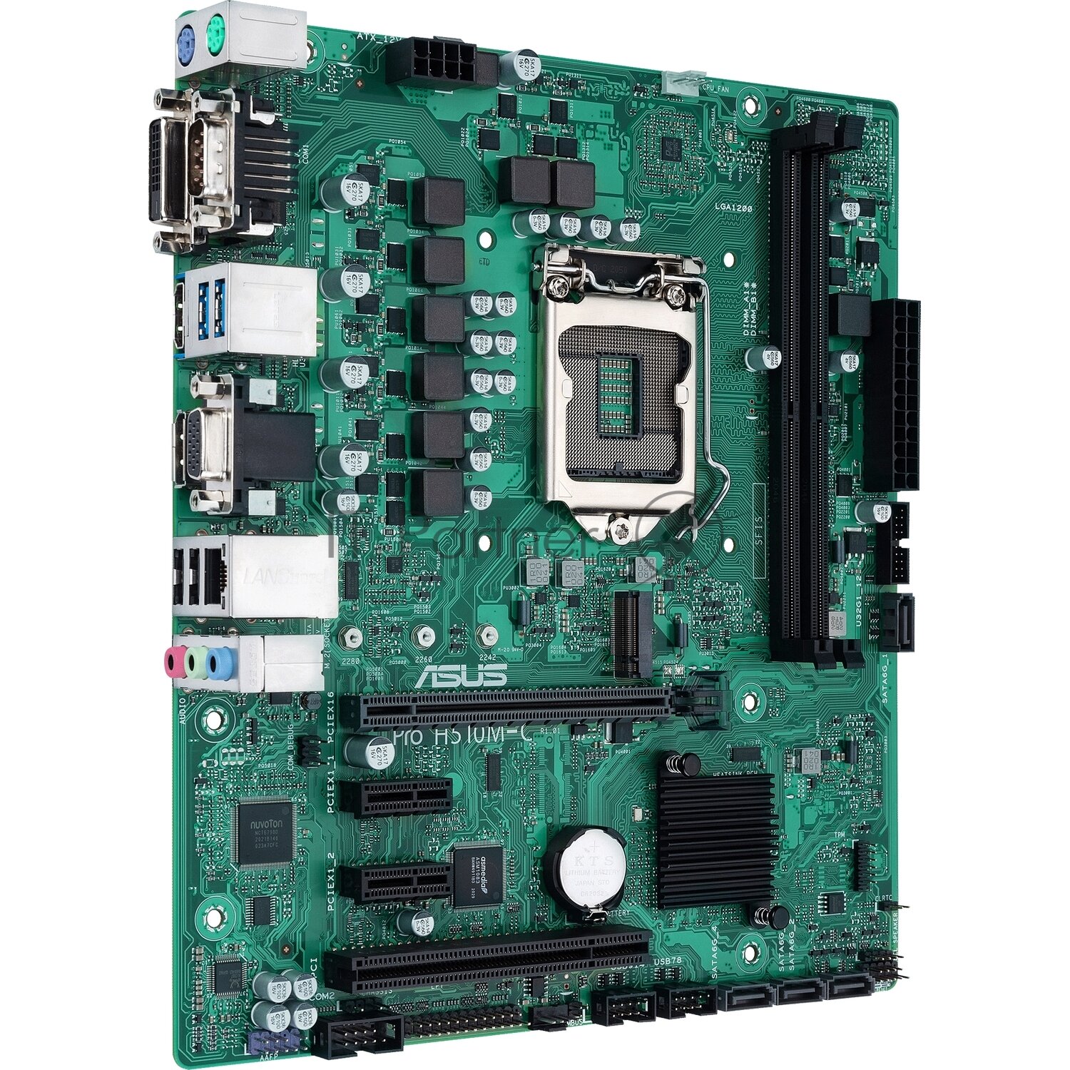 Материнская плата ASUS PRO H510M-C/CSM, LGA1200, B510, 2*DDR4, D-Sub, DP, DVI, HDMI, SATA3 + RAID, A
