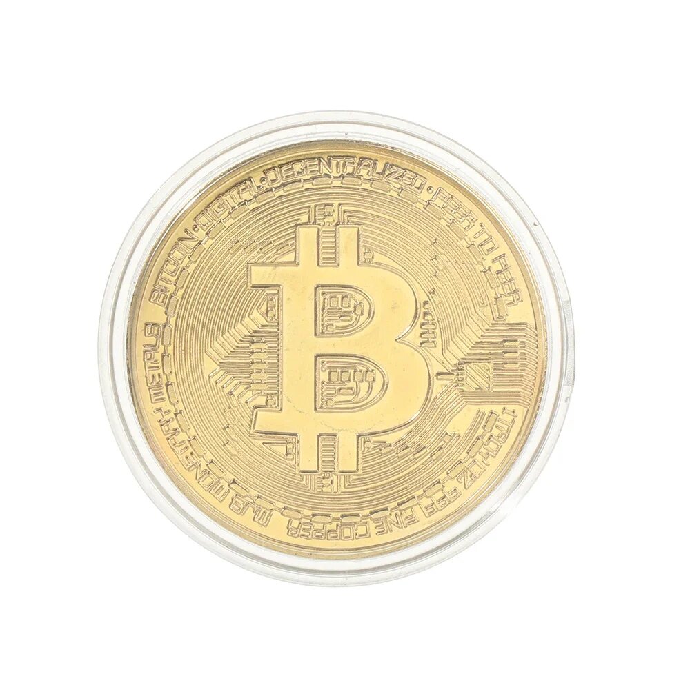 Монета Bitcoin, цвет Bitcoin Coin1
