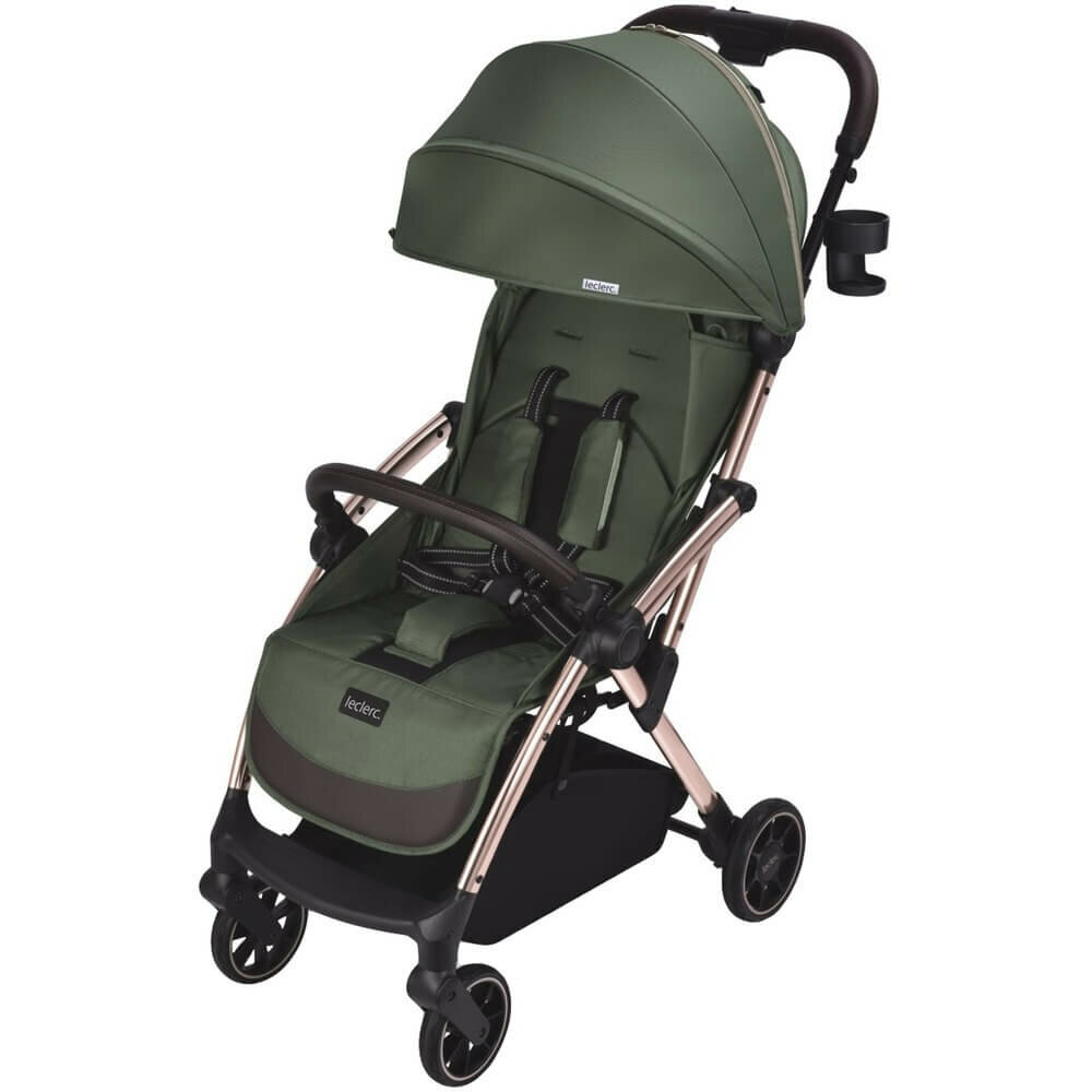 Коляска Leclerc Baby Influencer, алюминиевая рама, 3 положения спинки, полиуретан, 4 колеса