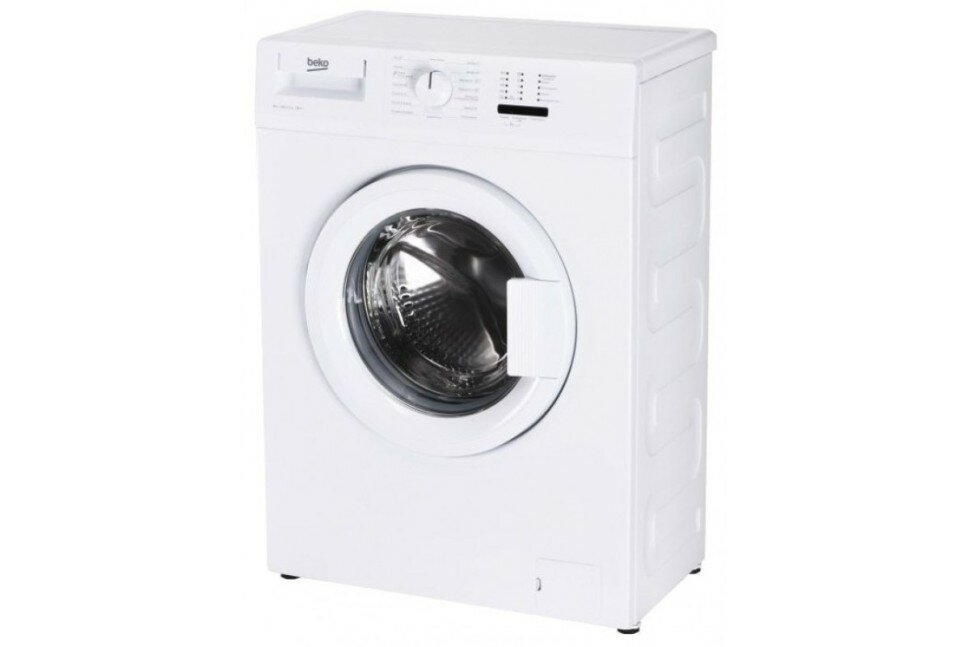 Стиральная машина Beko WRS54P1BSW белая, фронтальная, 85x60x37см, макс:5кг, 15 программ, классы А/А/D, дисплея - нет