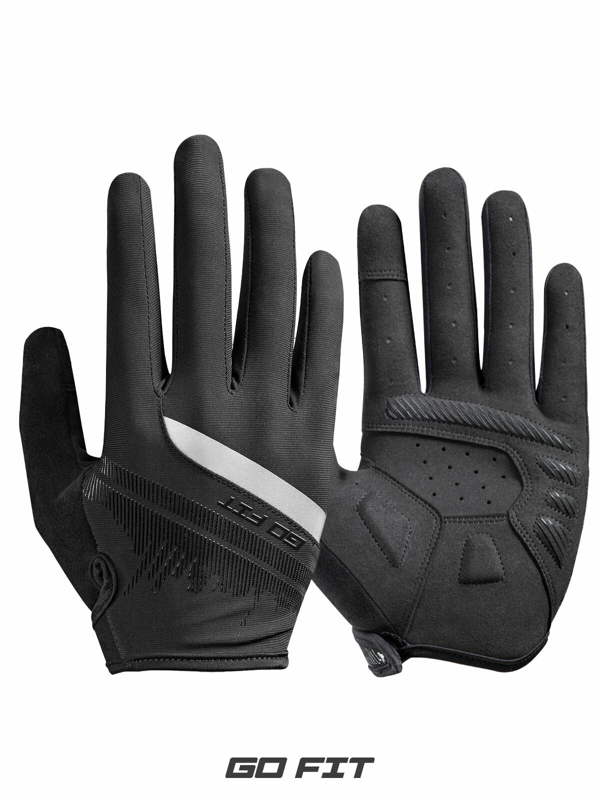Перчатки спортивные GO FIT Active, для спорта, бега, велоперчатки, сенсорные, экипировка для велосипеда, размер XL