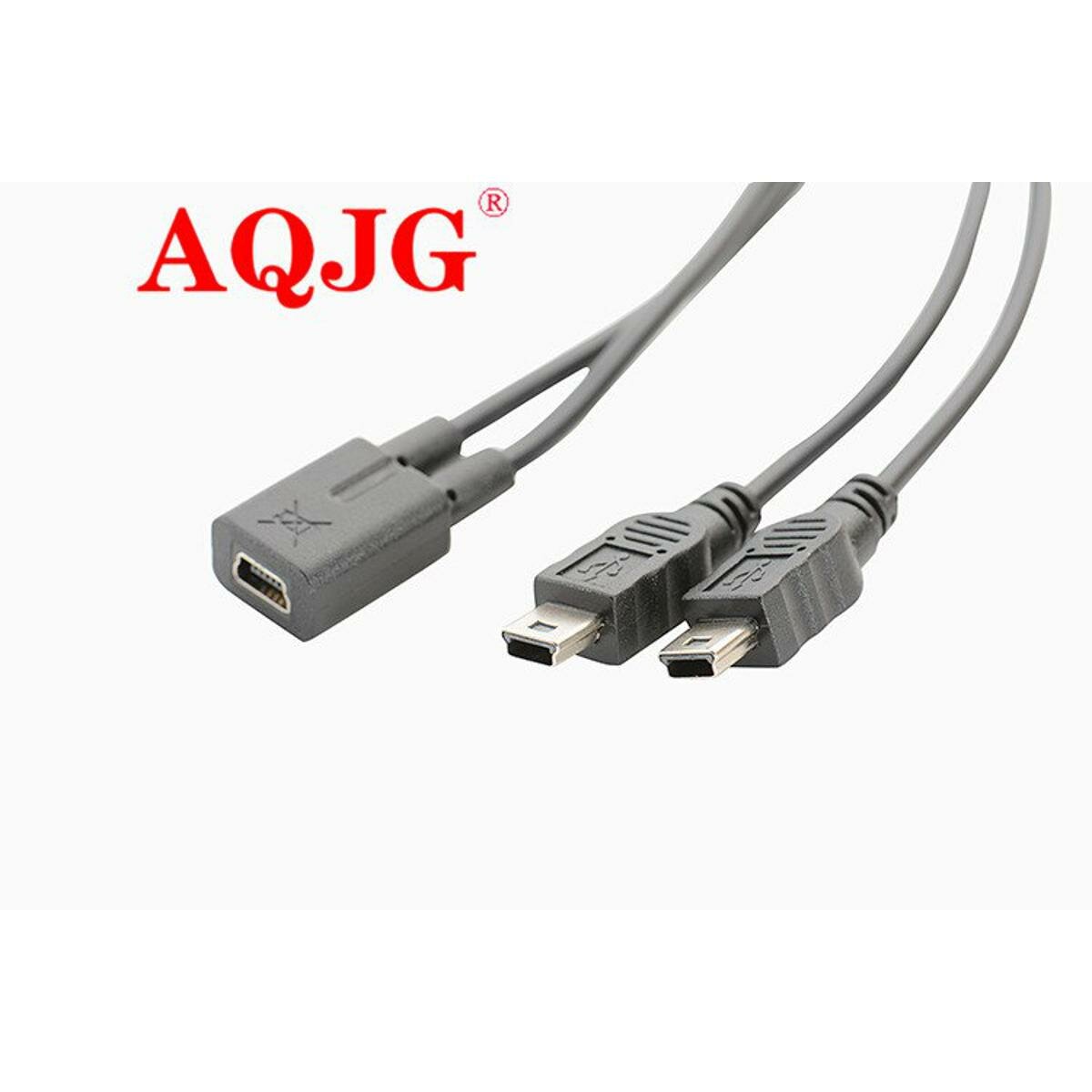 Шт. Mini USB 2.0 1 гнездо на 2x Mini USB штекер Y-разветвитель адаптер зарядное устройство кабель-конвертер шнур 1 фут