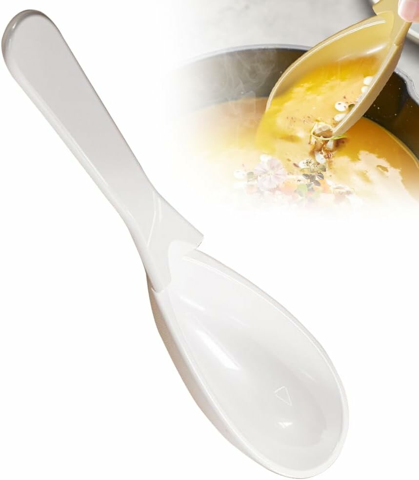 Антискользящие ложки для мисок, китайские ложки для рисового супа.