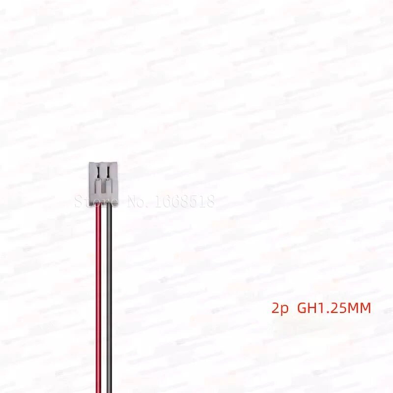 Разъем JST GH1.25 2P, 200 мм, однопиновый