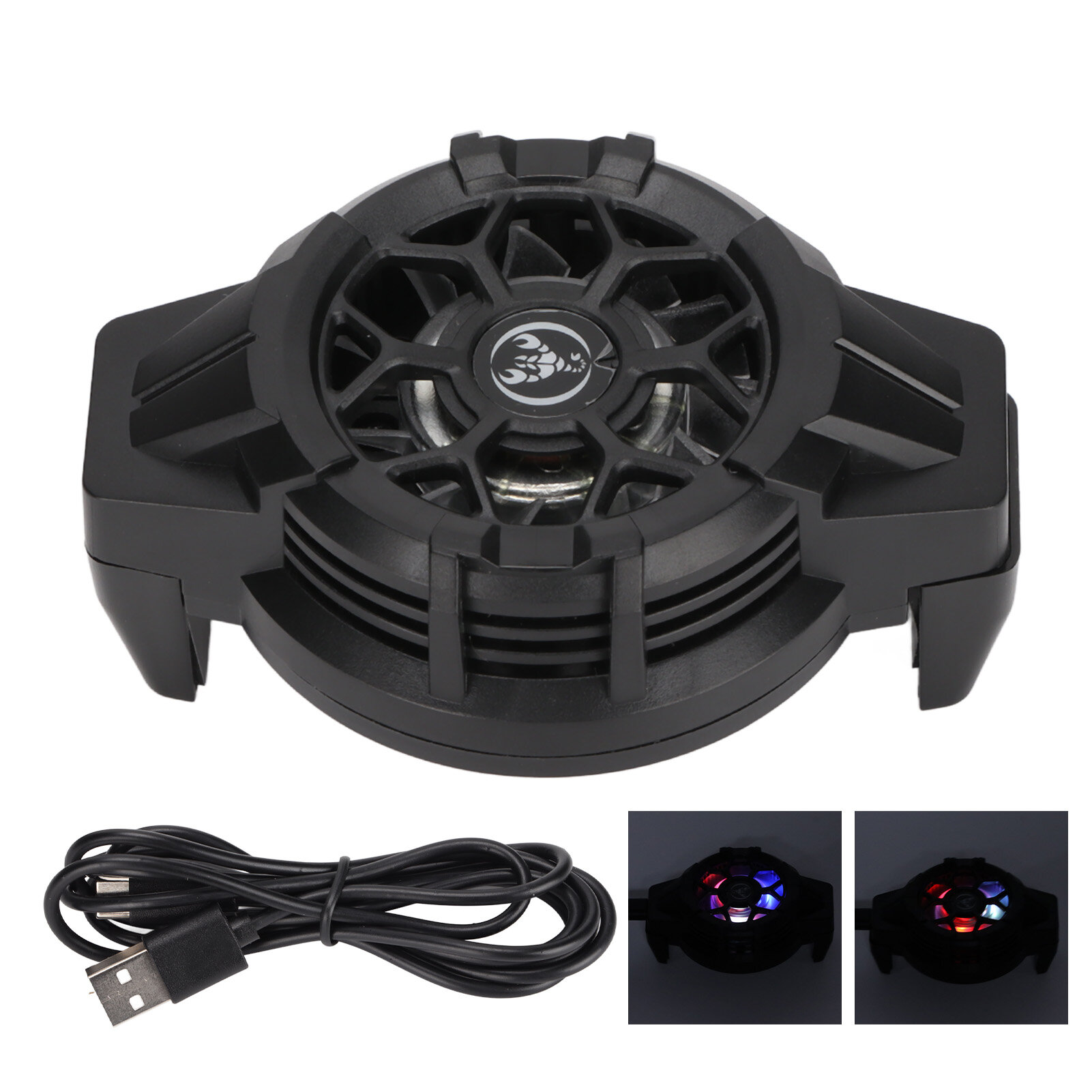 HXSJ мобильный телефон с холодным зажимом, радиатор, полупроводниковый охладитель для телефона, портативный портативный охлаждающий вентилятор, черный