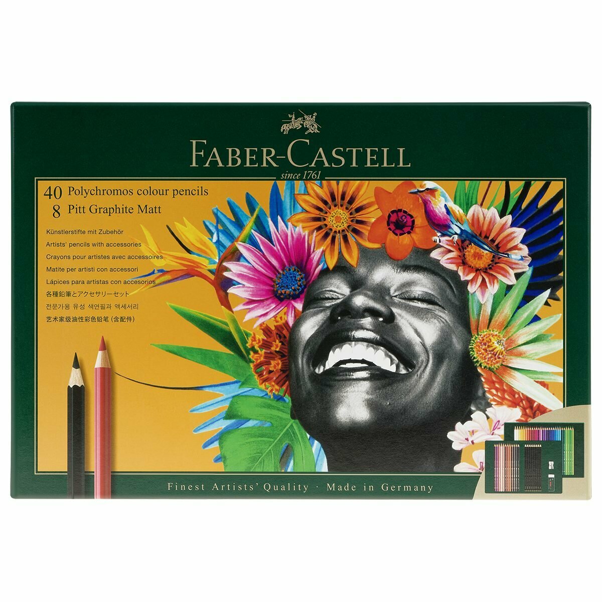 Набор художественный Faber-Castell Polychromos & Pitt Graphite Matt, 50 предметов (210054)