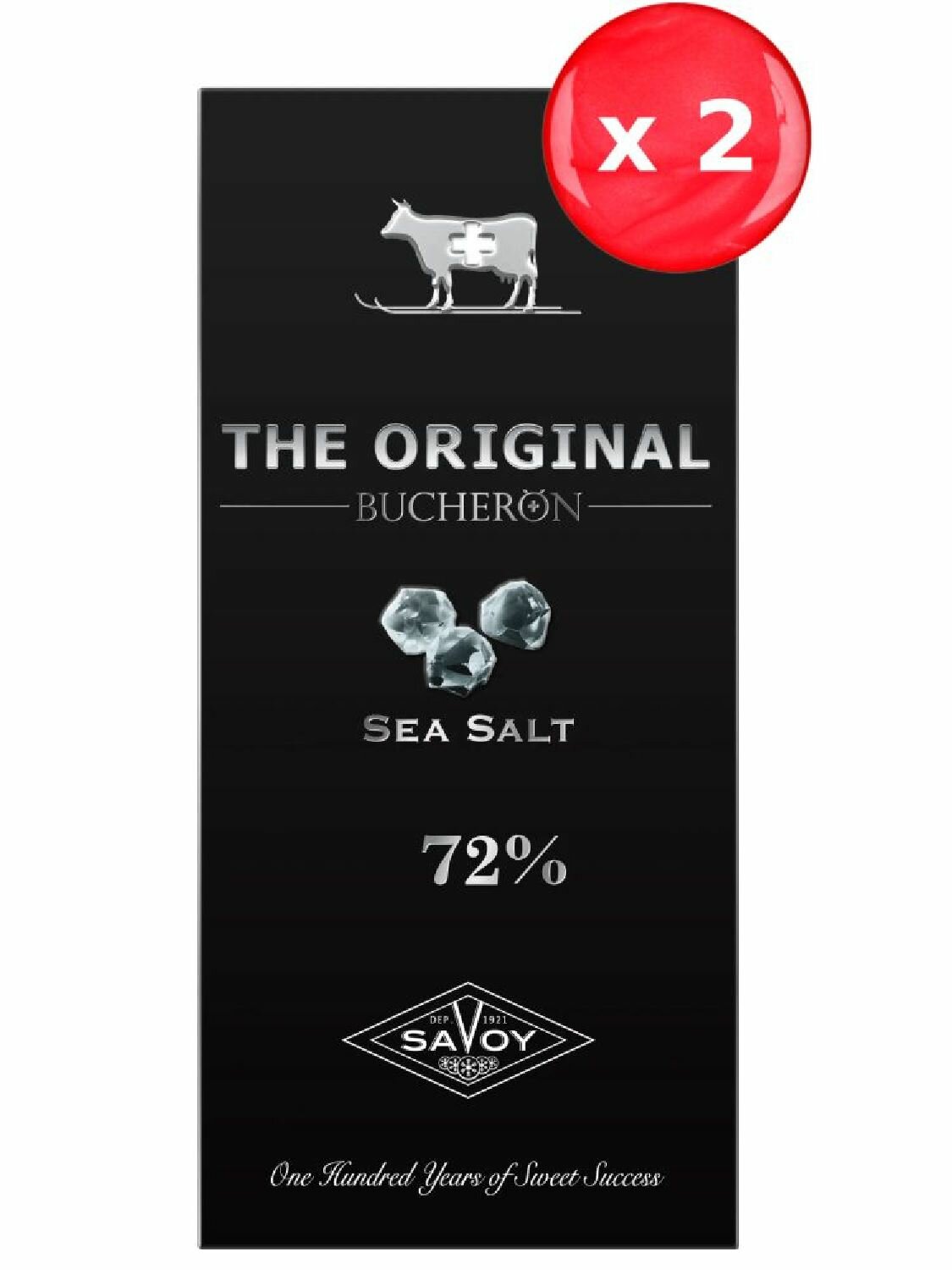 Шоколад бушерон Original горький с морской солью, 90 г х 2 шт