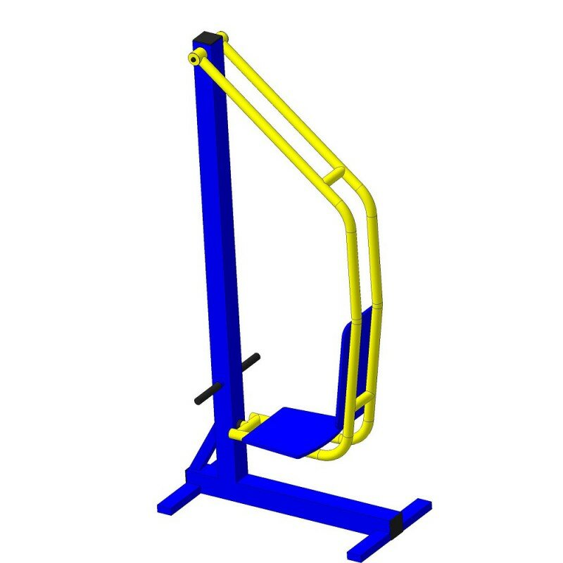 Пионер Тренажер Жим ногами (Цвет сине-серый)