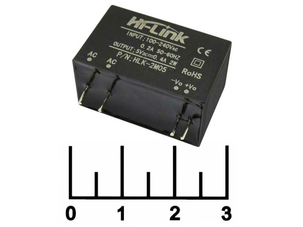Блок питания 5V 0.4A 2W HLK-PM05