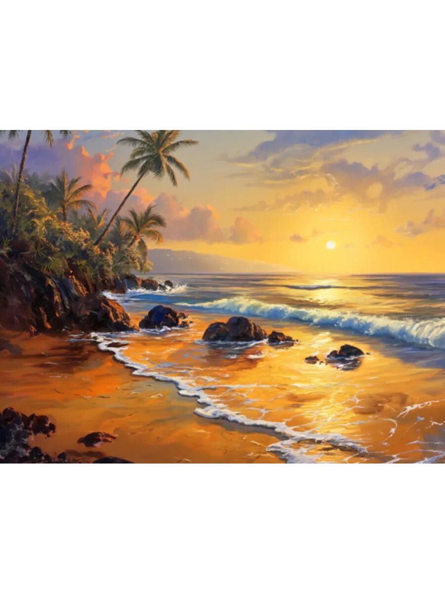 Картина по номерам море 40х50