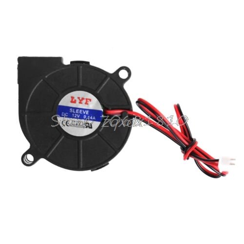 50mmx15mm DC 12V 0.14A 2-Pin Computer PC Sleeve-Bearing Blower Вентилятор охлаждения 5015 Z17 Drop ship