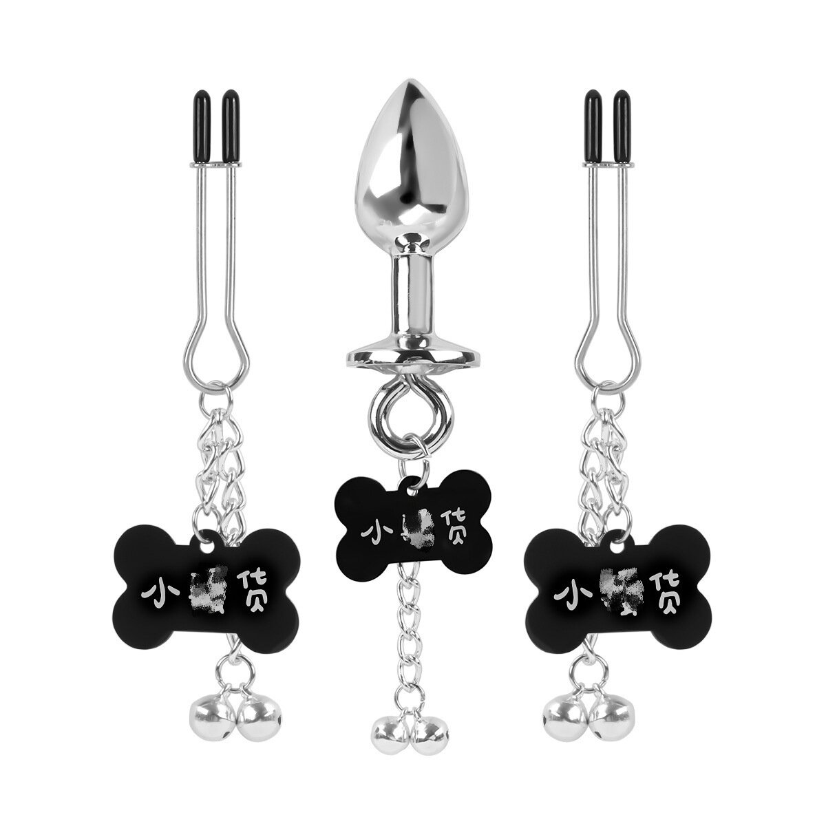 Секс-игрушки для взрослых, собачья бирка, колокольчик, ошейник, sm, женская анальная пробка, флирт, игрушки, страсть к груди