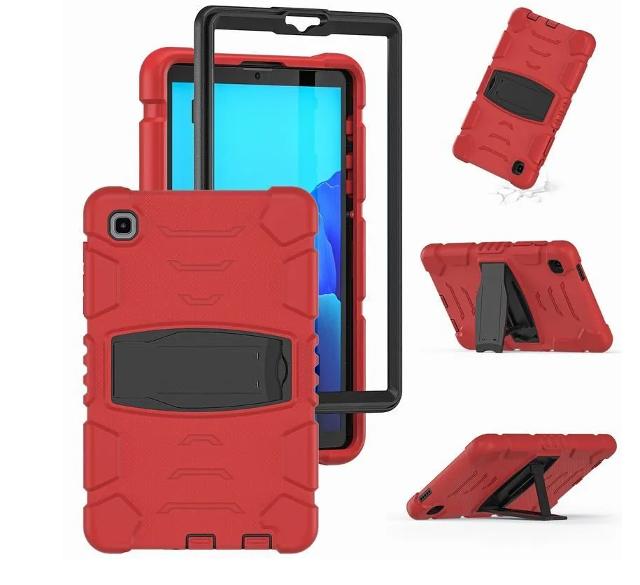 Противоударный ударопрочный чехол-бампер-пенал MyPads для Samsung Galaxy Tab A7 10.4 SM-T500 красный MyPads