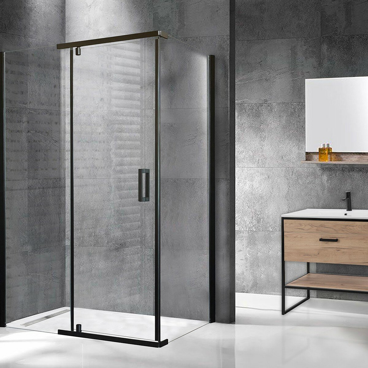 Душевой угол Royal Bath HPVD 100х80 RB8100HPVD-T-BL