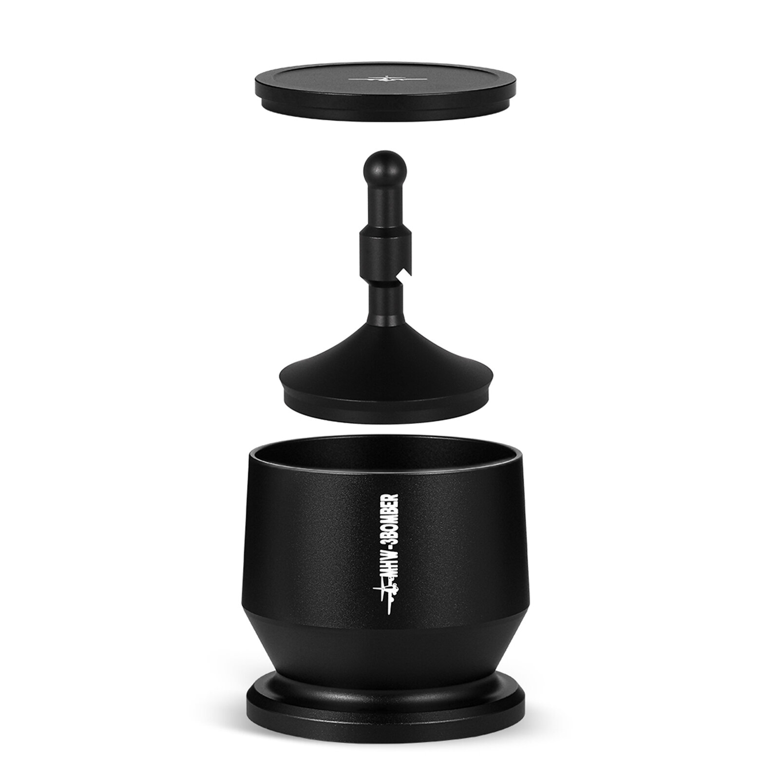 Чашка для дозирования кофе из алюминиевого сплава диаметром 51-54 мм с кольцом, дозатором и шейкером для портафильтра эспрессо, инструмент для распределения кофе.