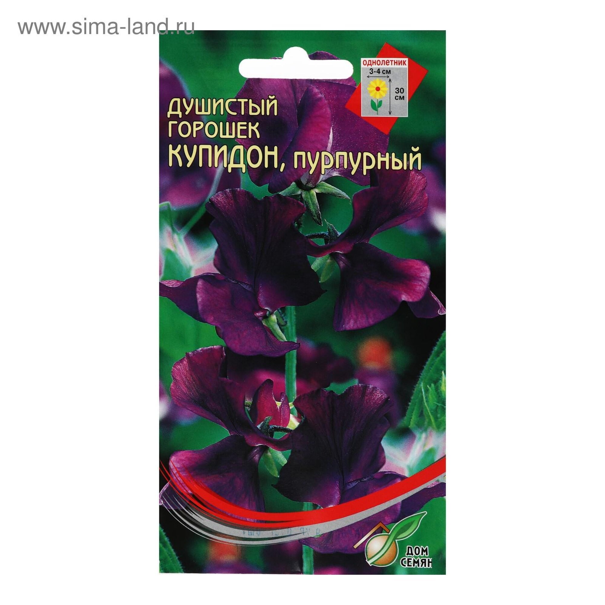 Семена горошка душистого "Купидон" от Дом семян, фиолетовый, 6шт