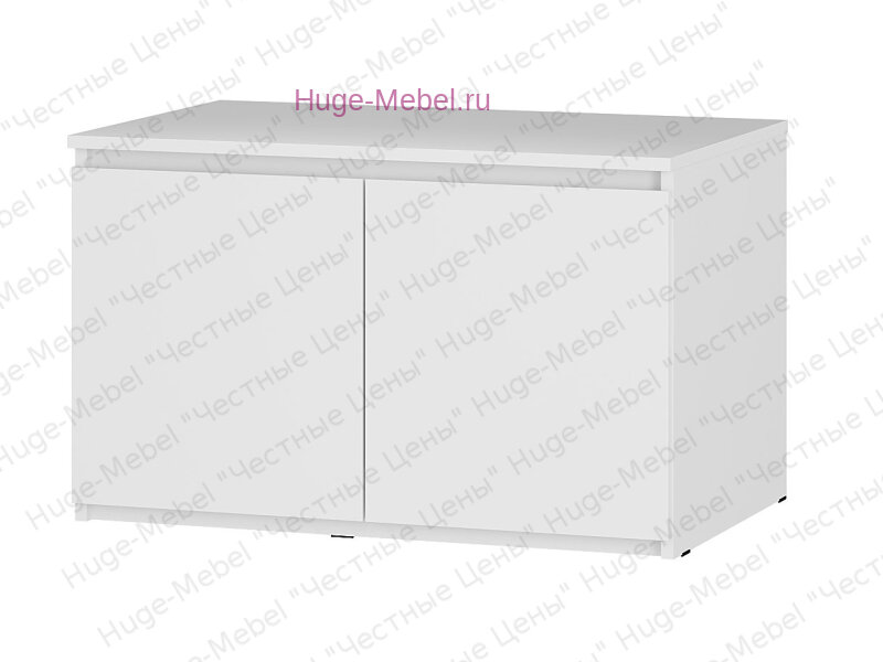 Тумба 80 см "Симпл" ТБ-06 белая Huge Mebel . Ширина 804 Высота 494. Тумбы ТВ